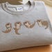 Cute Otter Embroidered Sweatshirt, Otter Shirt, Embroidered Otter ...
