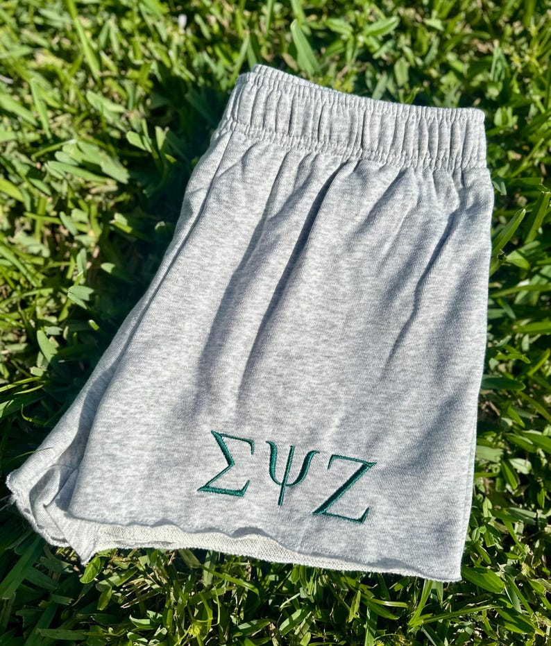 Sorority Shorts Embroidered, Greek Shorts, Custom Sorority Shorts ...