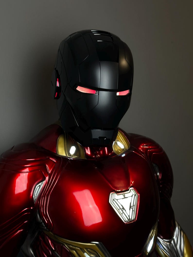 Iron Man Helmet Mk5 Full Black Special Version Full Electric Special 9672