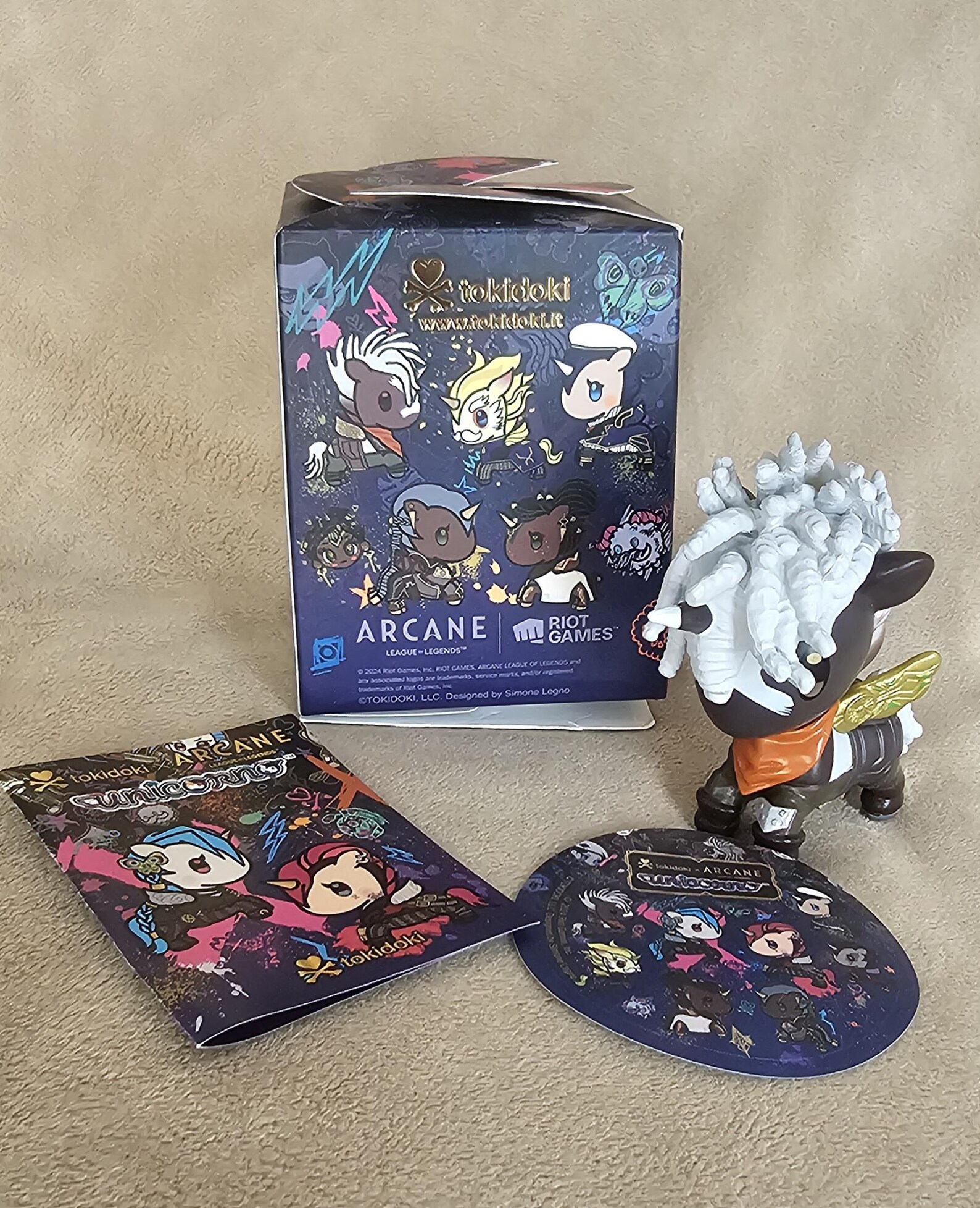 Tokidoki X ARCANE League of Legends Unicorno EKKO W/box/guide/sticker ...