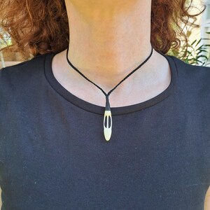 Delicate Hand-carved Bone Infinity Pendant Necklace – Symbol of ...