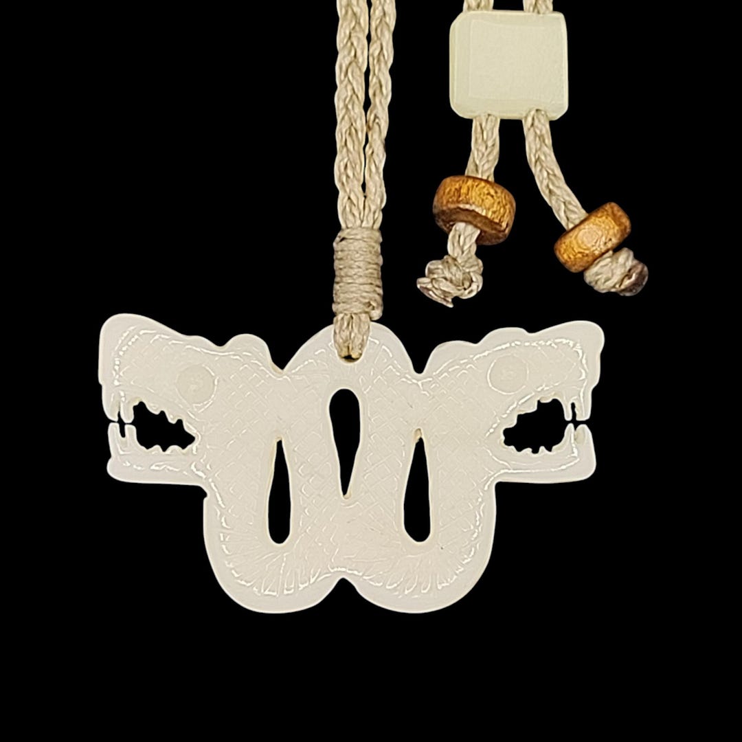 Hand-carved Two-headed Aztec Snake Pendant in Bone – Ancient Power ...