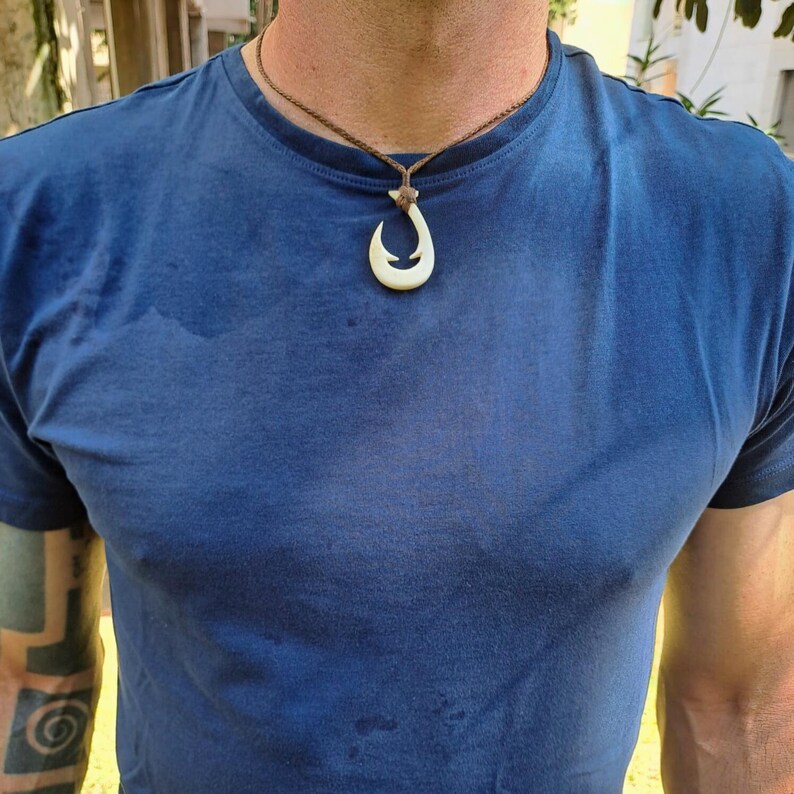 Hei Matau. Maori Style Bone Fishing Hook, Safe Travel Amulet, Sea ...