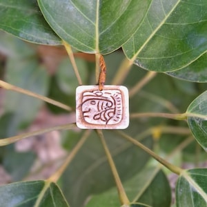 Mayan Warrior Bone Pendant, Mayan Culture Lovers Gift - Etsy