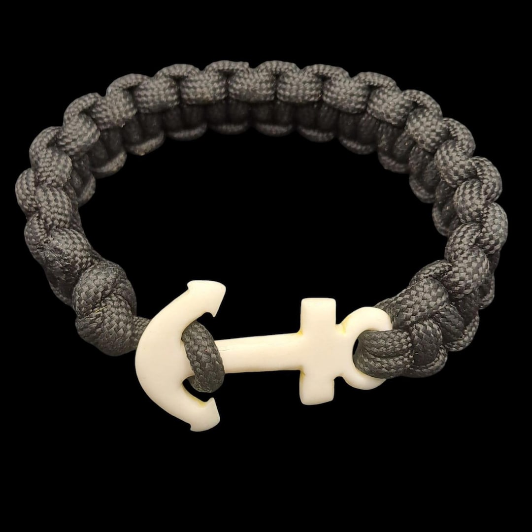 Bone Anchor Paracord Bracelet, Nautical Men Gift - Etsy
