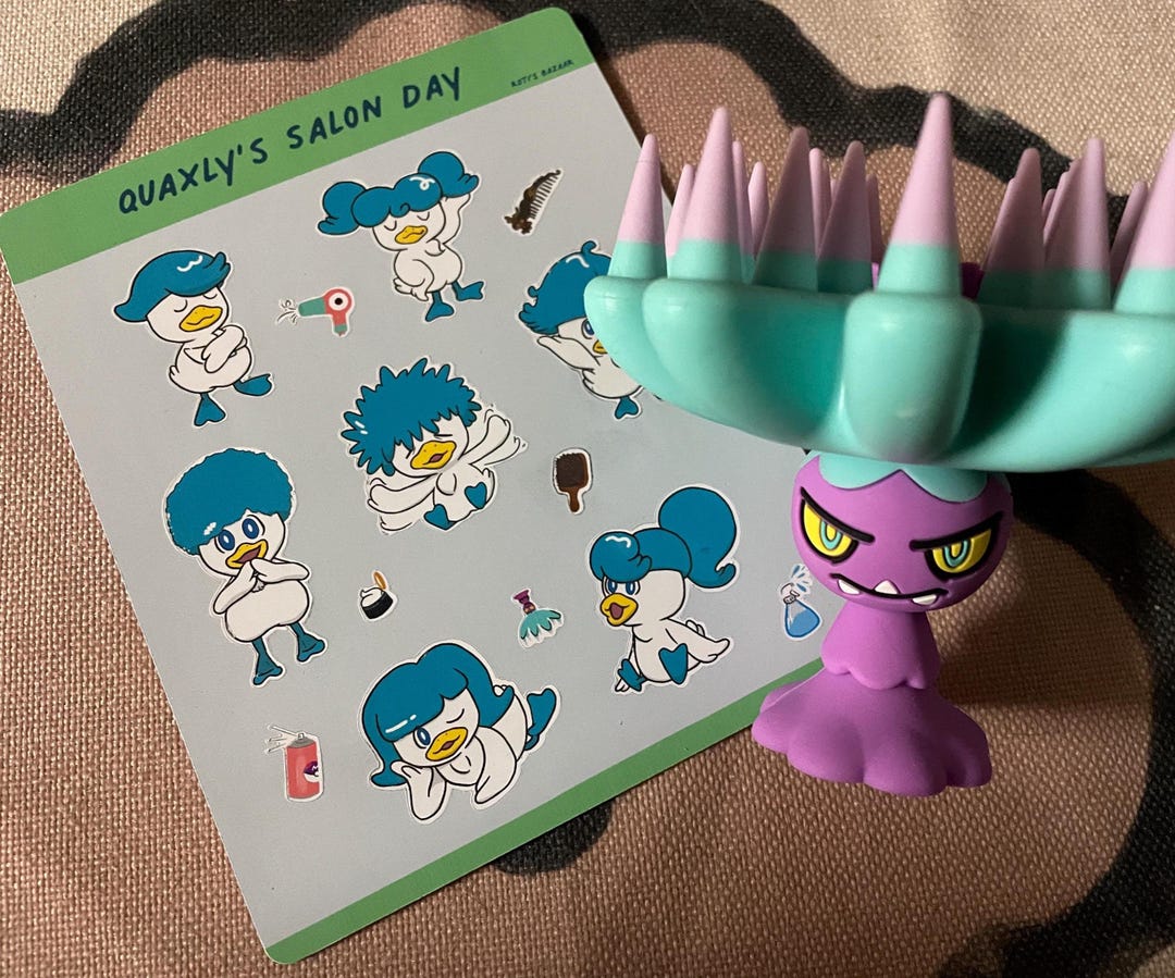 Quaxly's Salon Day Sticker Sheet - Etsy