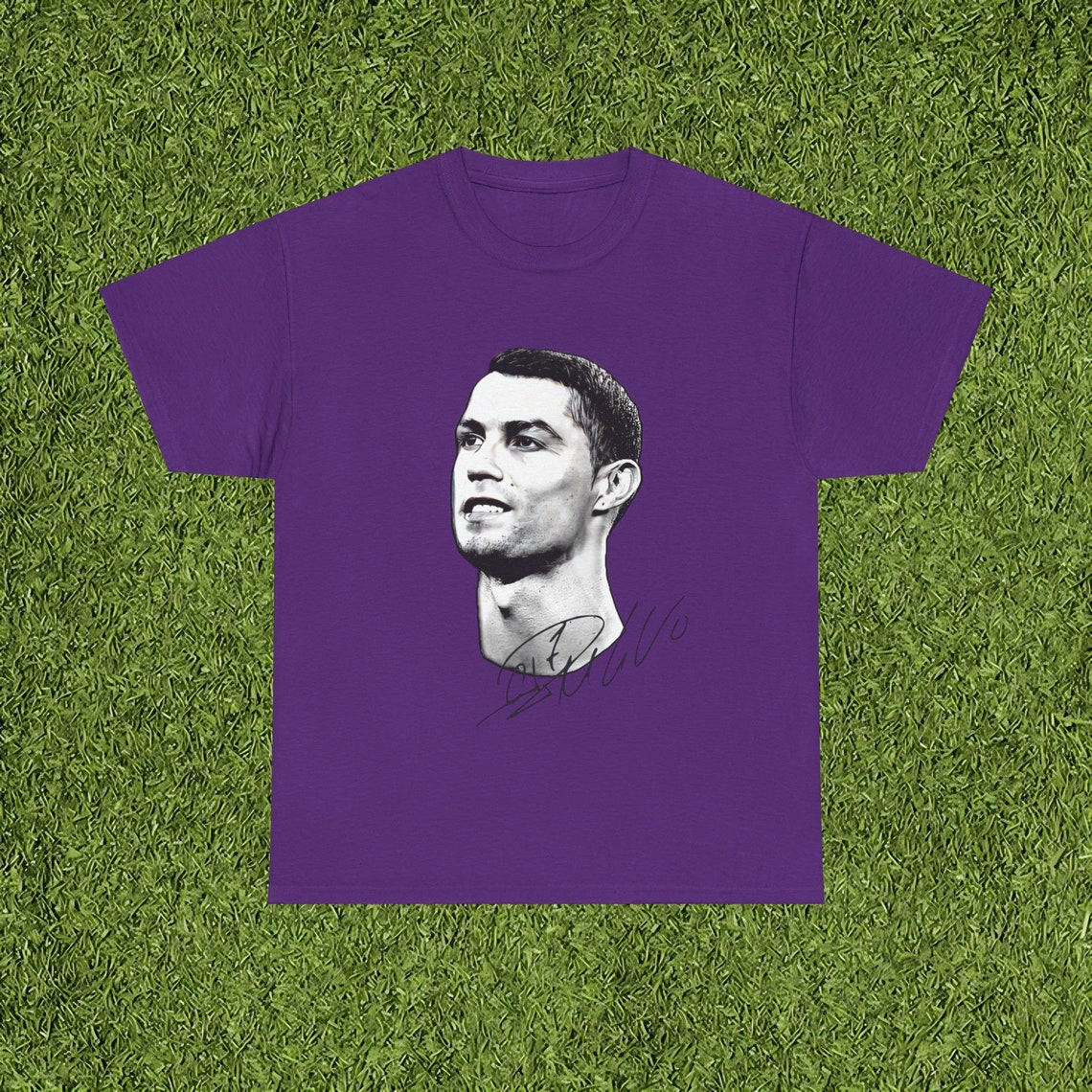 Cristiano Ronaldo CR7 Football Unisex T-shirt With Signature - Etsy