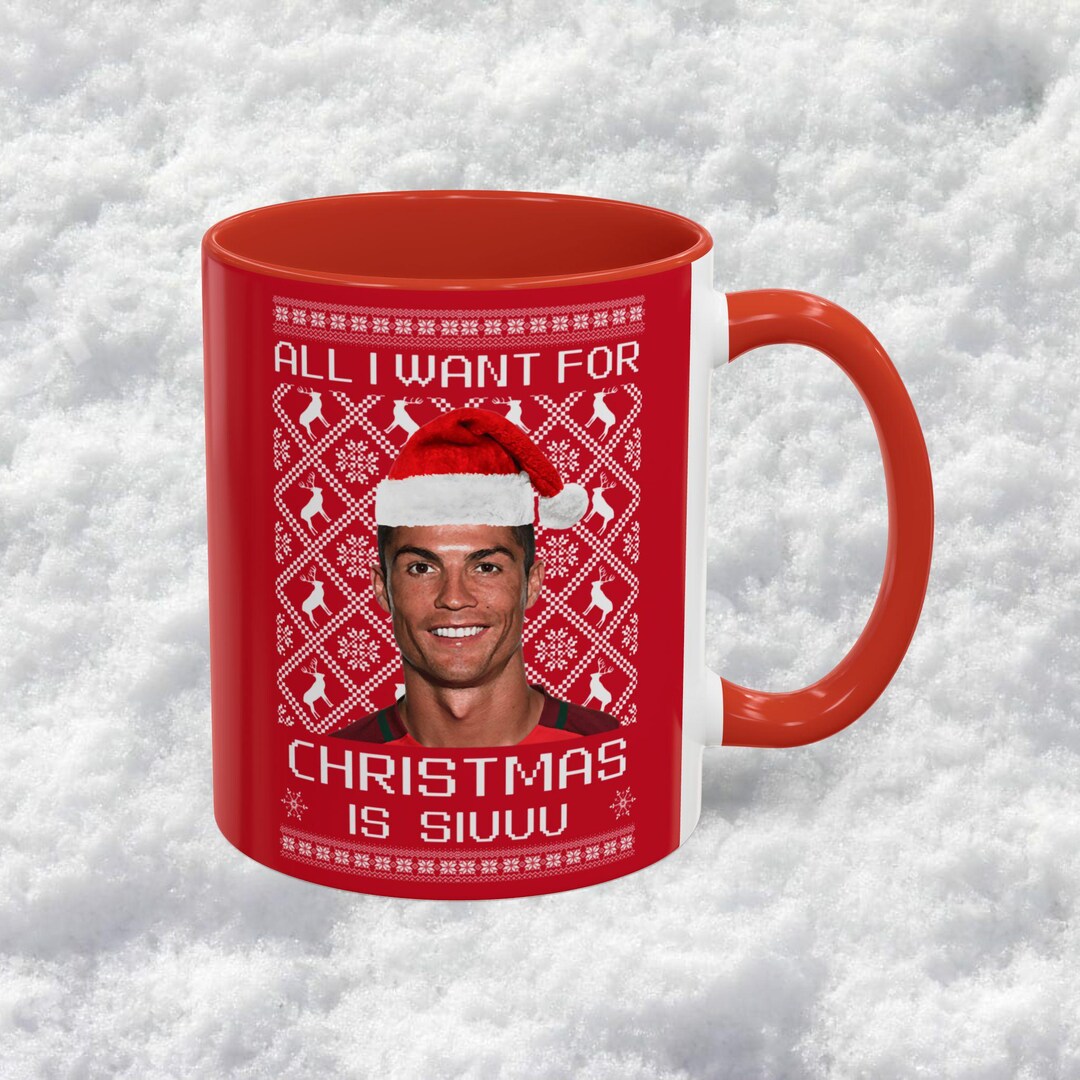All I Want for Christmas is Siuuu Cristiano Ronaldo Christmas Festive ...
