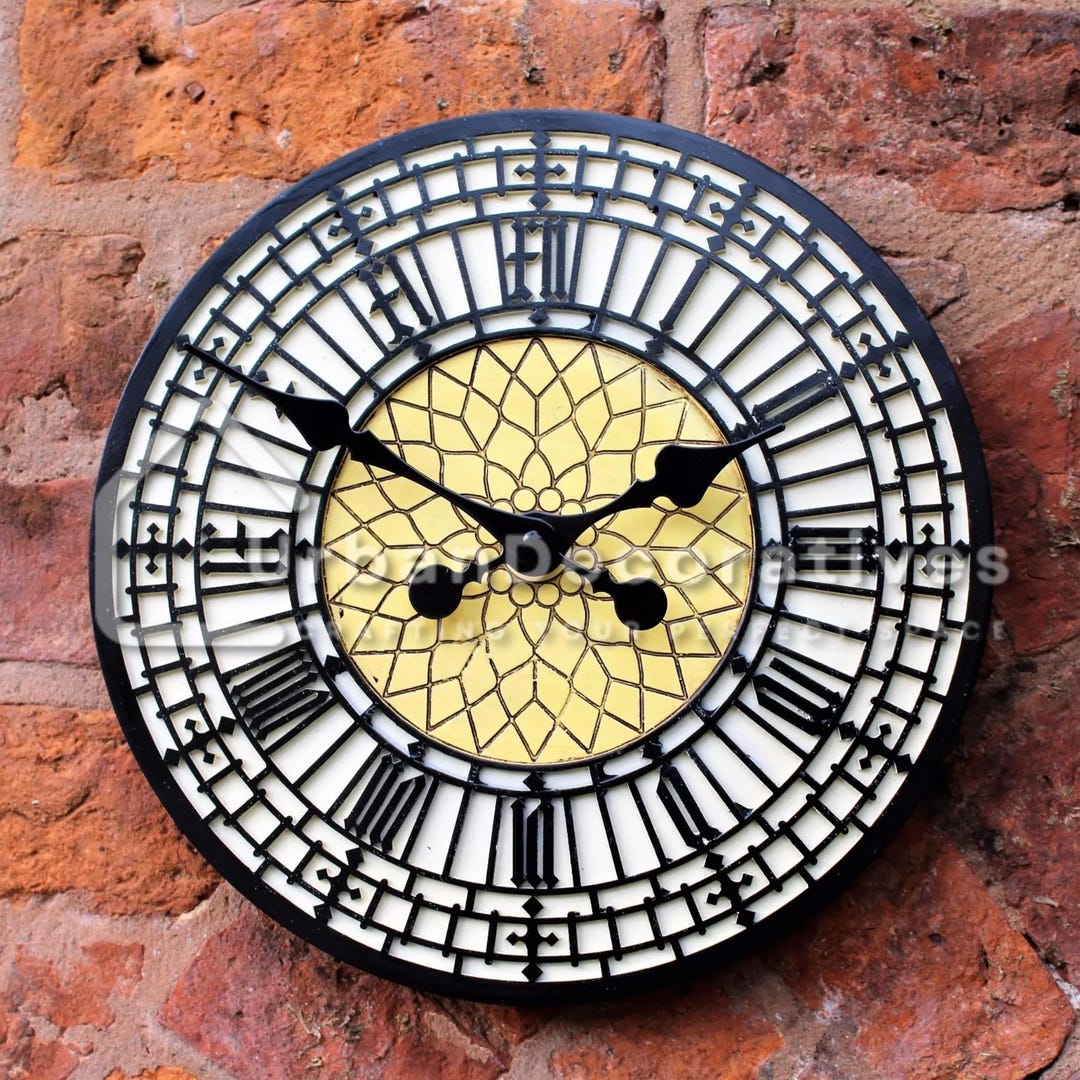 Handmade Big Ben Replica Wall Clock Outdoor Clock Garden Decor Garden ...
