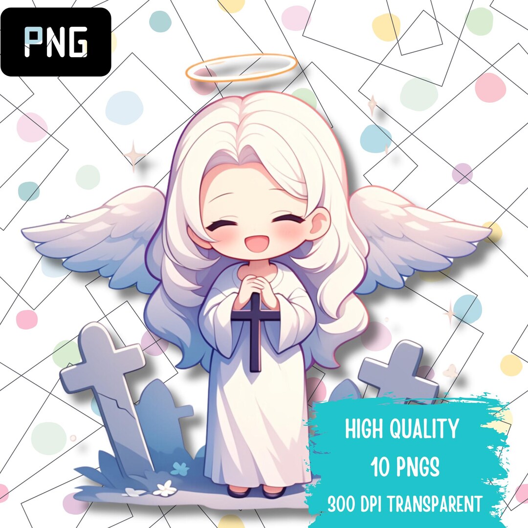 Praying Angles Clipart, Cute Angles PNG, Watercolor Angles Clipart ...