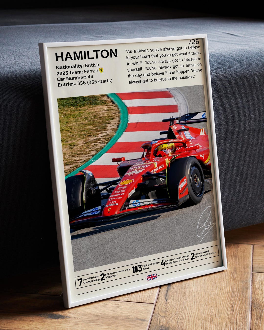 Lewis Hamilton Poster, Formula One Posters, Formula 1 Wall Art ...