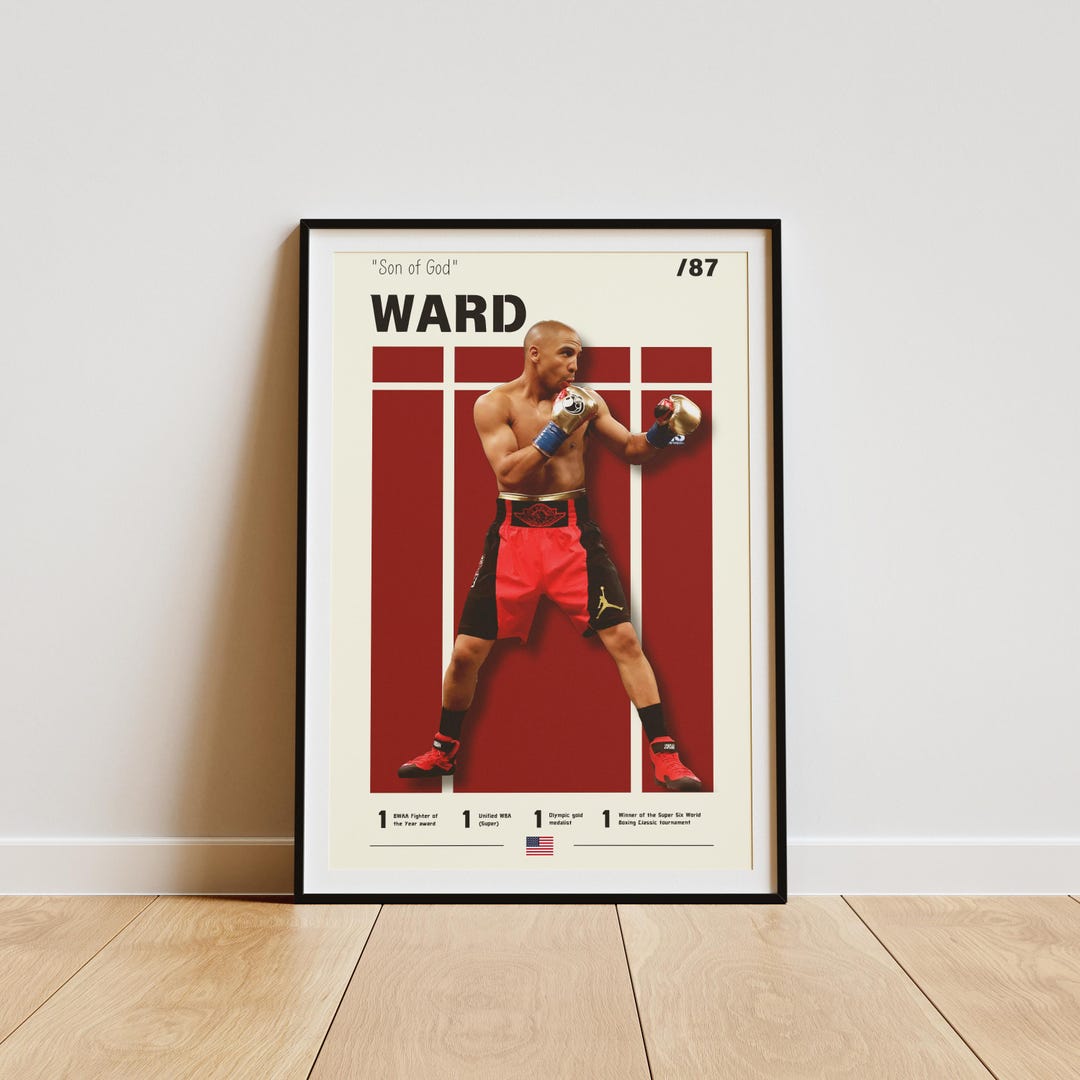 Andre Ward Poster, Boxing Print, Boxing Poster, Gym Posters, Sports ...