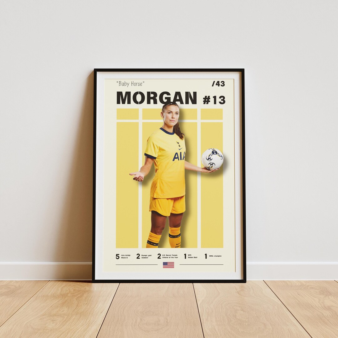 Alex Morgan Poster, Football Print, Football Poster, Soccer Poster ...