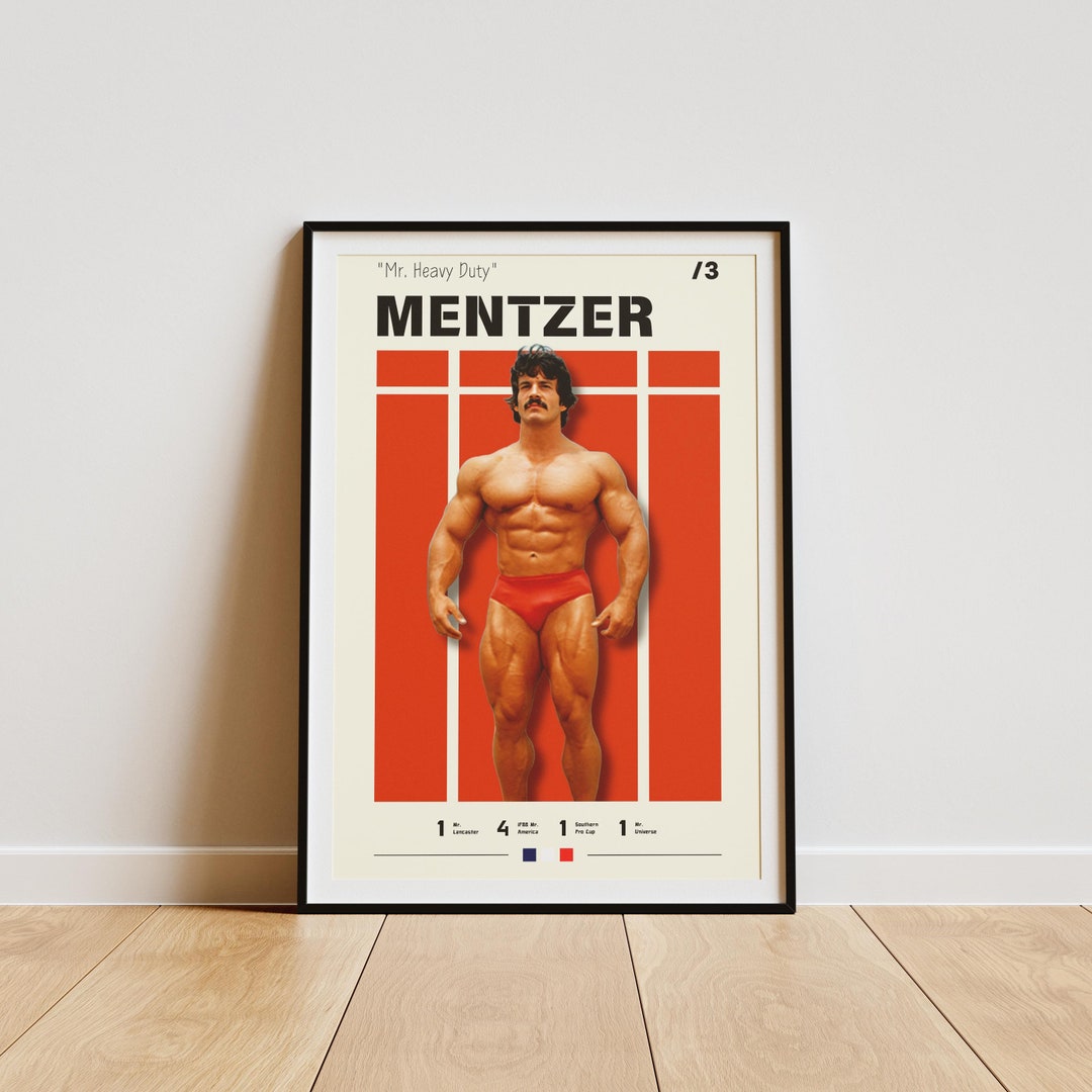 Mike Mentzer Poster, Gym Decor, Bodybuilding Posters, Gym Gifts, Bodybuilding Gift for Him ...