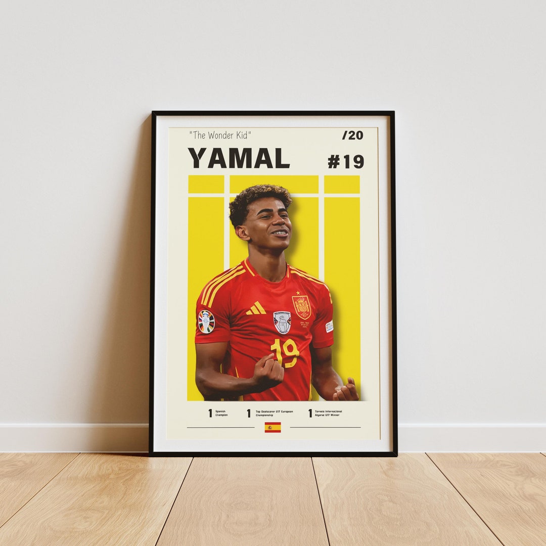 Lamine Yamal Poster, Football Print, Football Poster, Soccer Poster ...