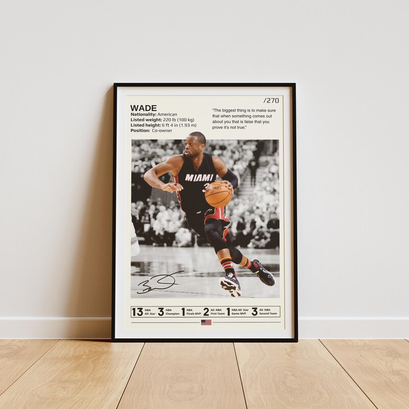Wade Basketball Cards - Etsy