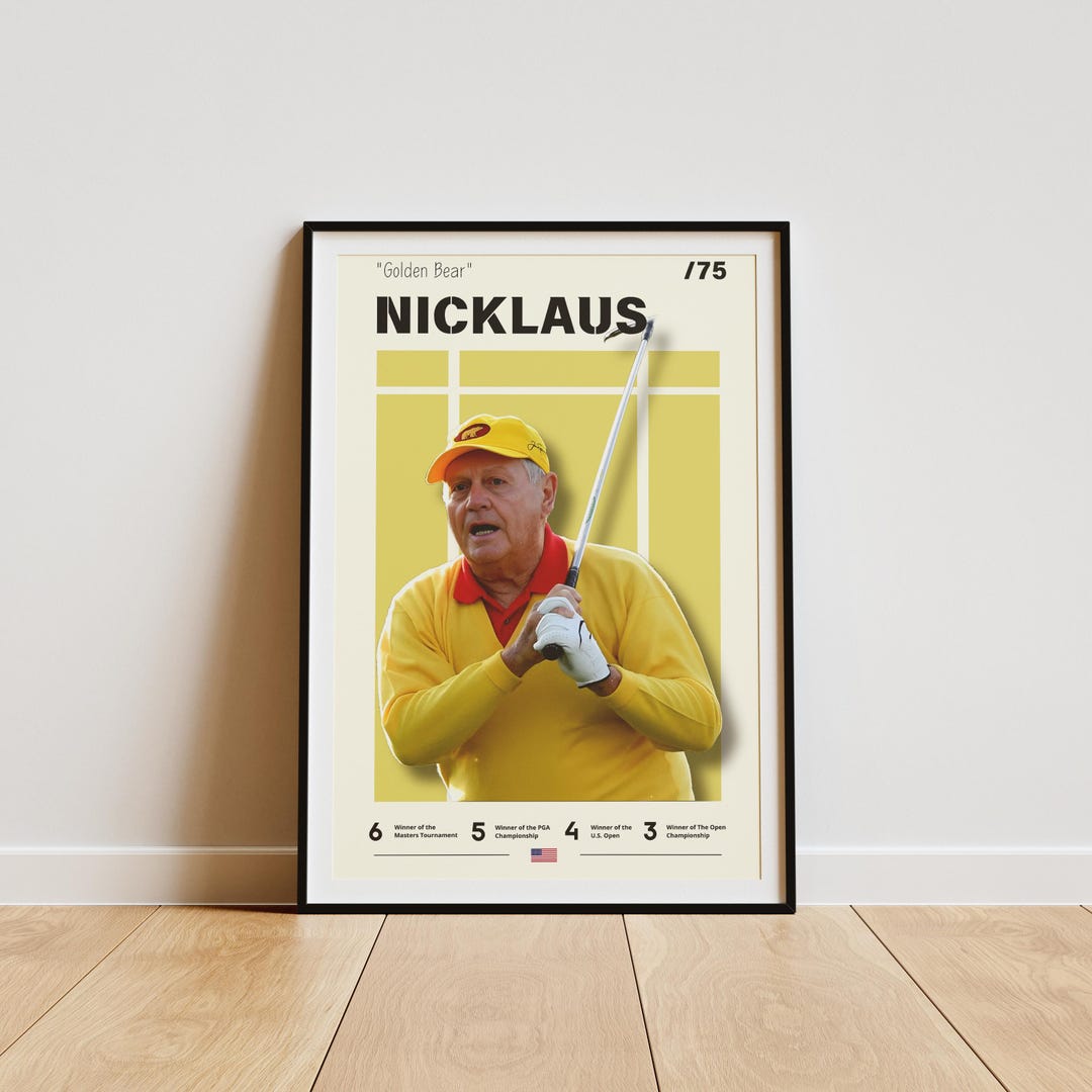 Jack William Nicklaus Poster, Golf Poster, Digital Download, Sports ...
