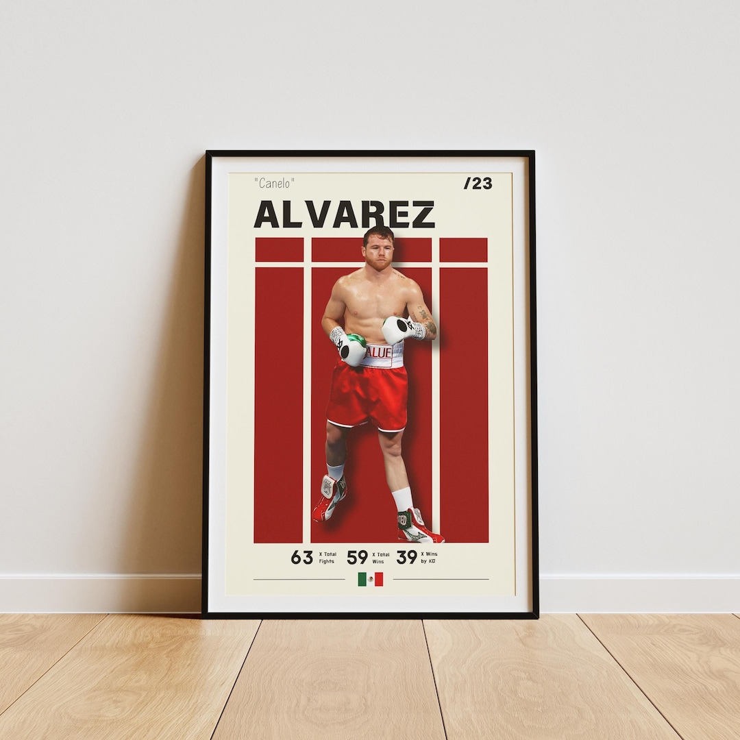 Canelo Alvarez Poster, Boxing Print, Boxing Poster, Gym Posters, Sports ...