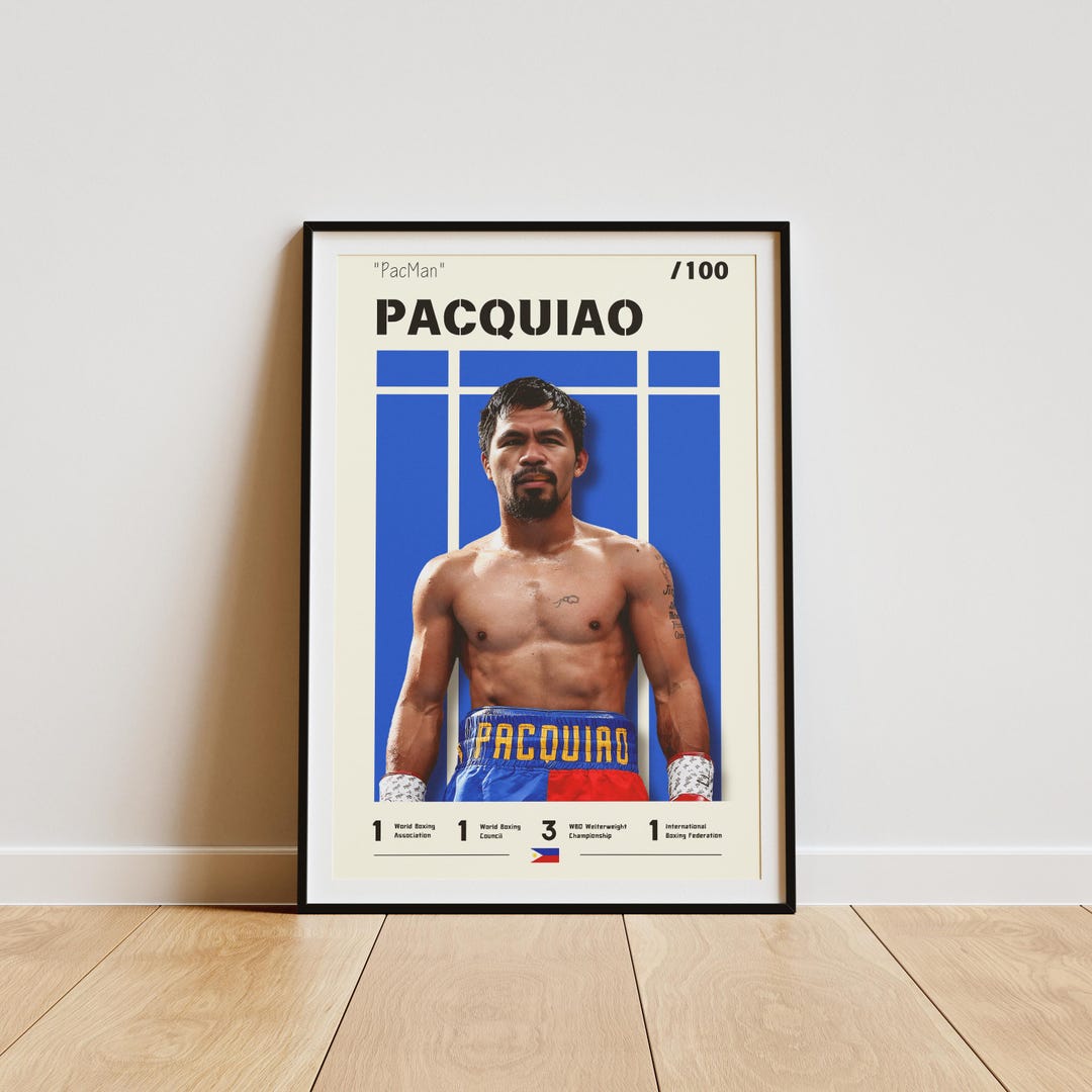 Manny Pacquiao Poster, Boxing Print, Boxing Poster, Gym Posters, Sports ...