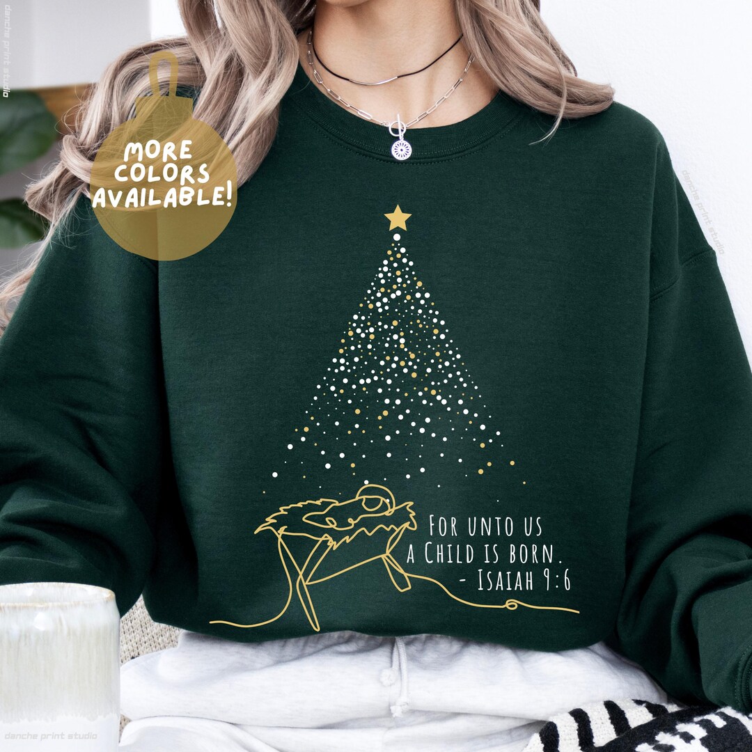 Nativity Scene Christmas Sweatshirt, Jesus Sweater, Jesus is the Reason ...