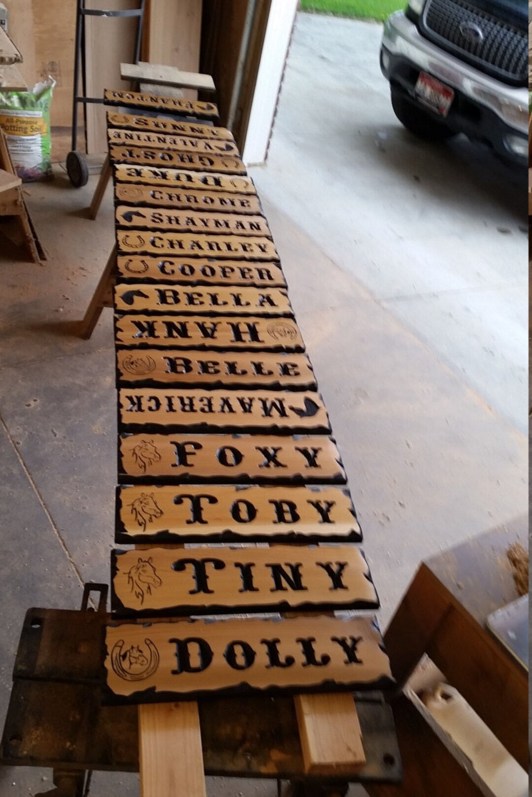 5x18 Stall Signs - Etsy
