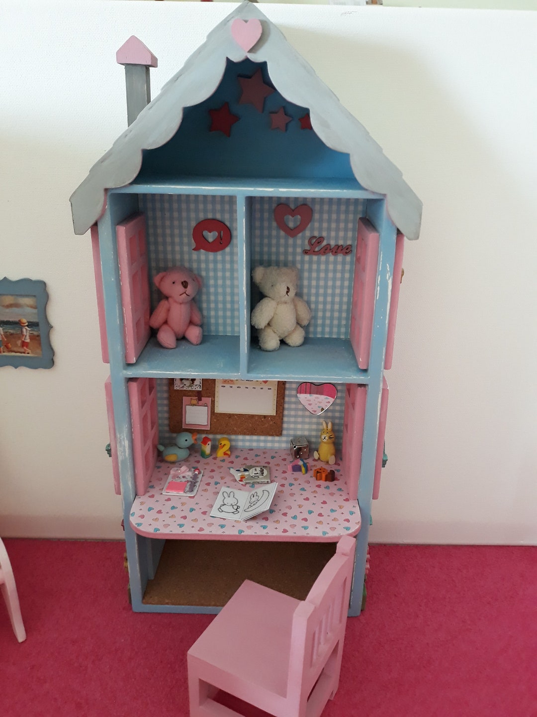 Blythe Furniture, Blythe Desk / Secretary and Chair , Doll Furniture, 1 ...