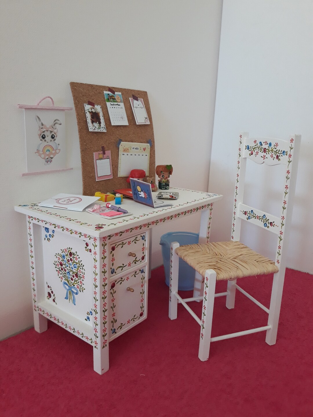 Blythe Furniture, Blythe Desk , Doll Furniture, 1/6 Scale Diorama Room ...