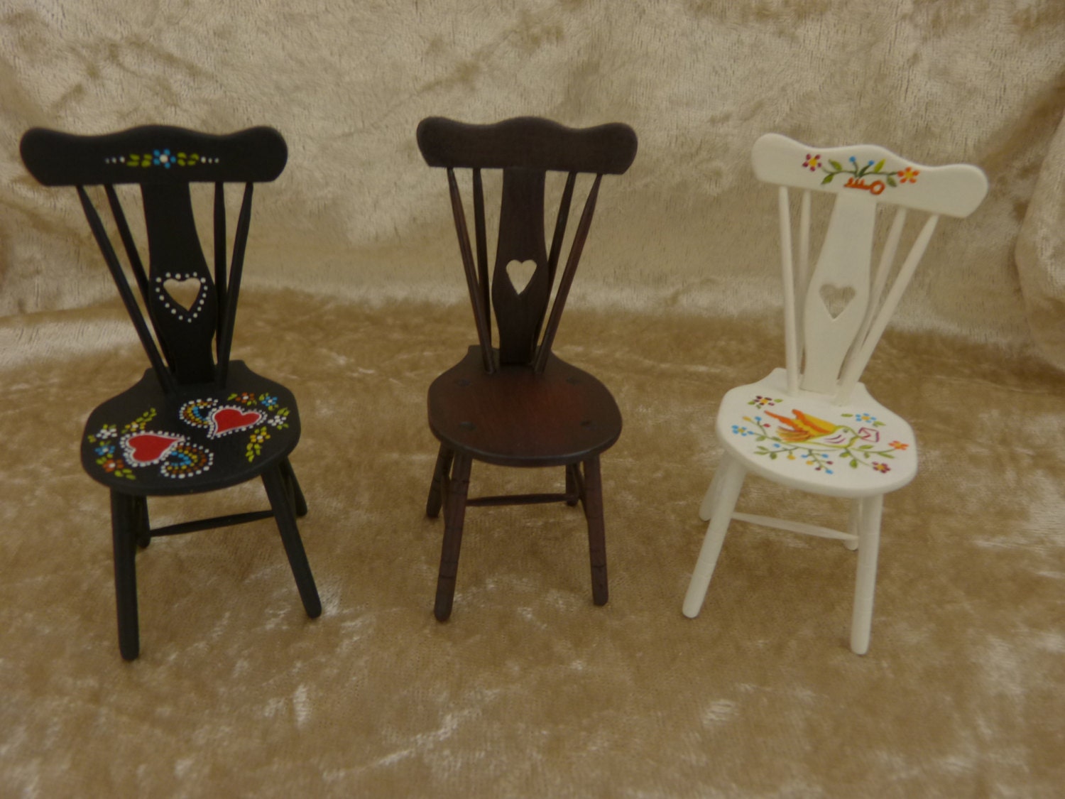 Dollhouse Miniature Chair in 12th Scale - Artisan Furniture Unique ...
