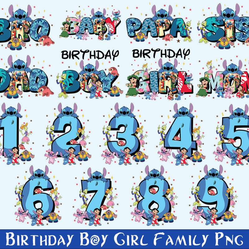 Stitch Inspired Print - Etsy