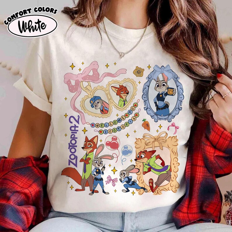 Bundle Cute Zootopia 2 Characters Png, Cartoon Sticker Pack, Digital ...