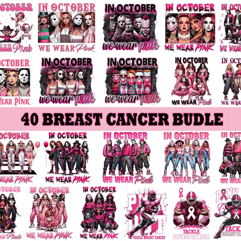 Horror Characters Pink - Etsy