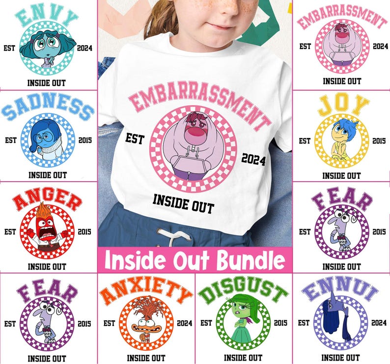 Inside Out 2 PNG Bundle: Emotion Team Digital Download - Etsy