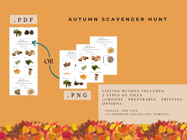 ULTIMATE Autumn Scavenger Hunt Printable | Scientific Fall Outdoor ...
