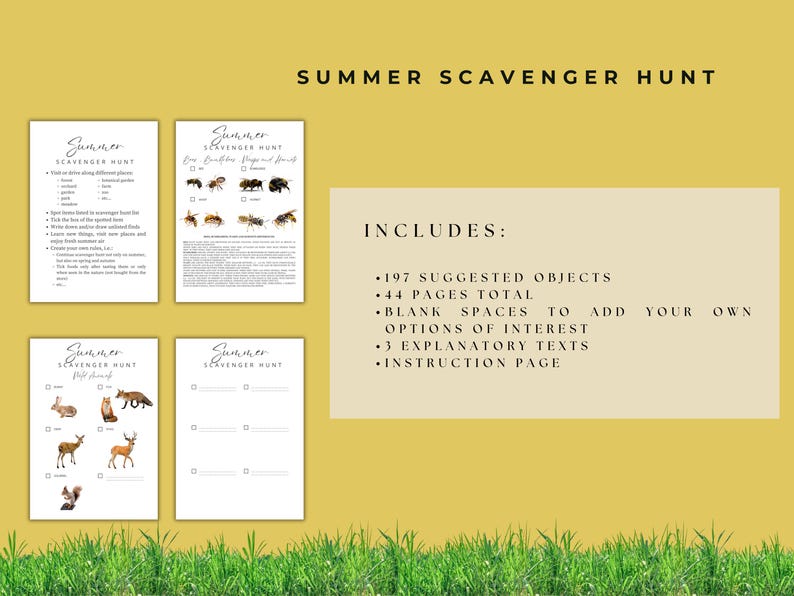 ULTIMATE Summer Scavenger Hunt Printable | Scientific Outdoor Activity ...