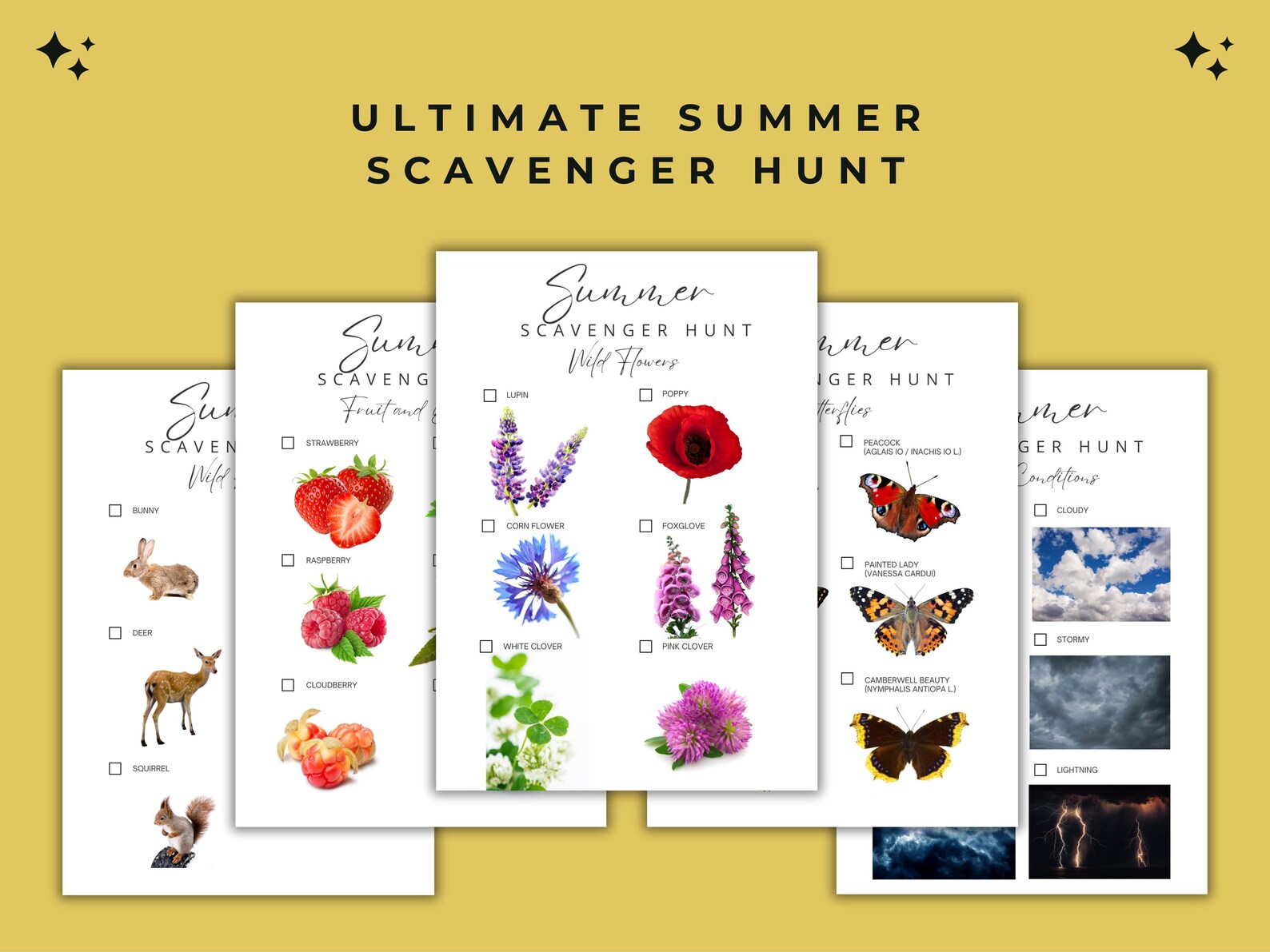 ULTIMATE Summer Scavenger Hunt Printable | Scientific Outdoor Activity ...