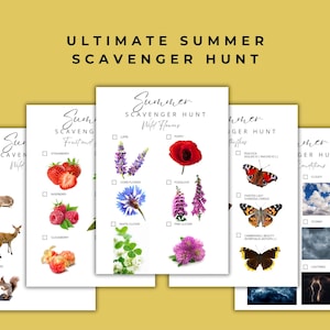 ULTIMATE Summer Scavenger Hunt Printable | Scientific Outdoor Activity ...