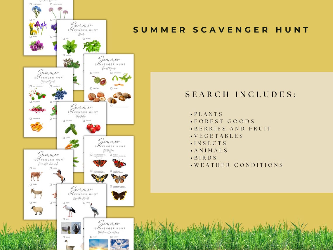 ULTIMATE Summer Scavenger Hunt Printable Scientific Outdoor Activity ...