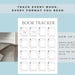 Book Tracker Printable | Book Lovers Bundle | Reads Tracking Template ...