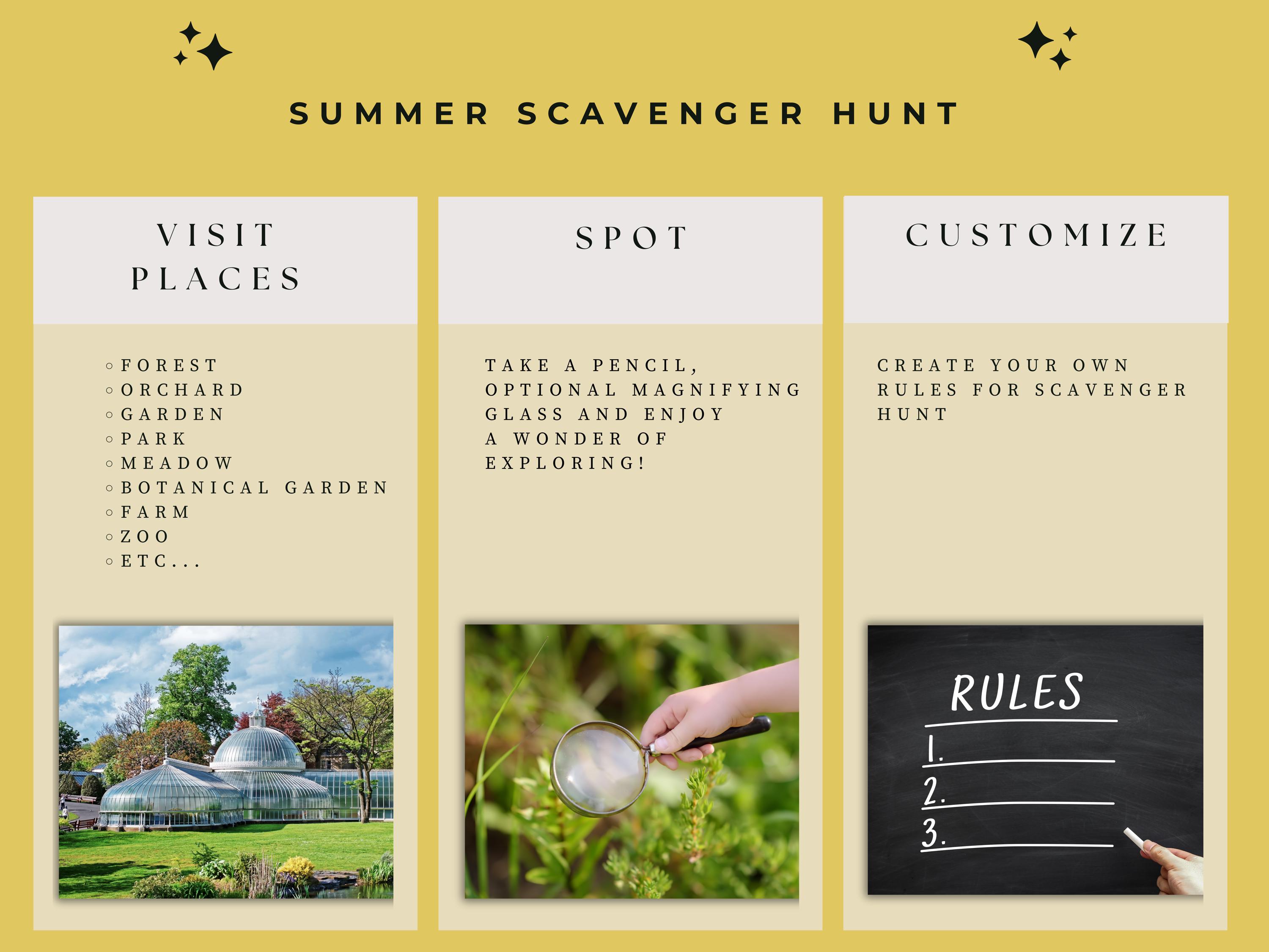 ULTIMATE Summer Scavenger Hunt Printable Scientific Outdoor Activity ...