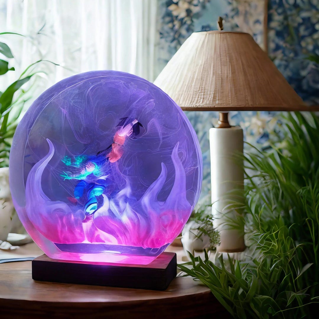 Pic.colo Drag.on Ball Epoxy Lamp, Custom Anime Sud.oku Night Light ...