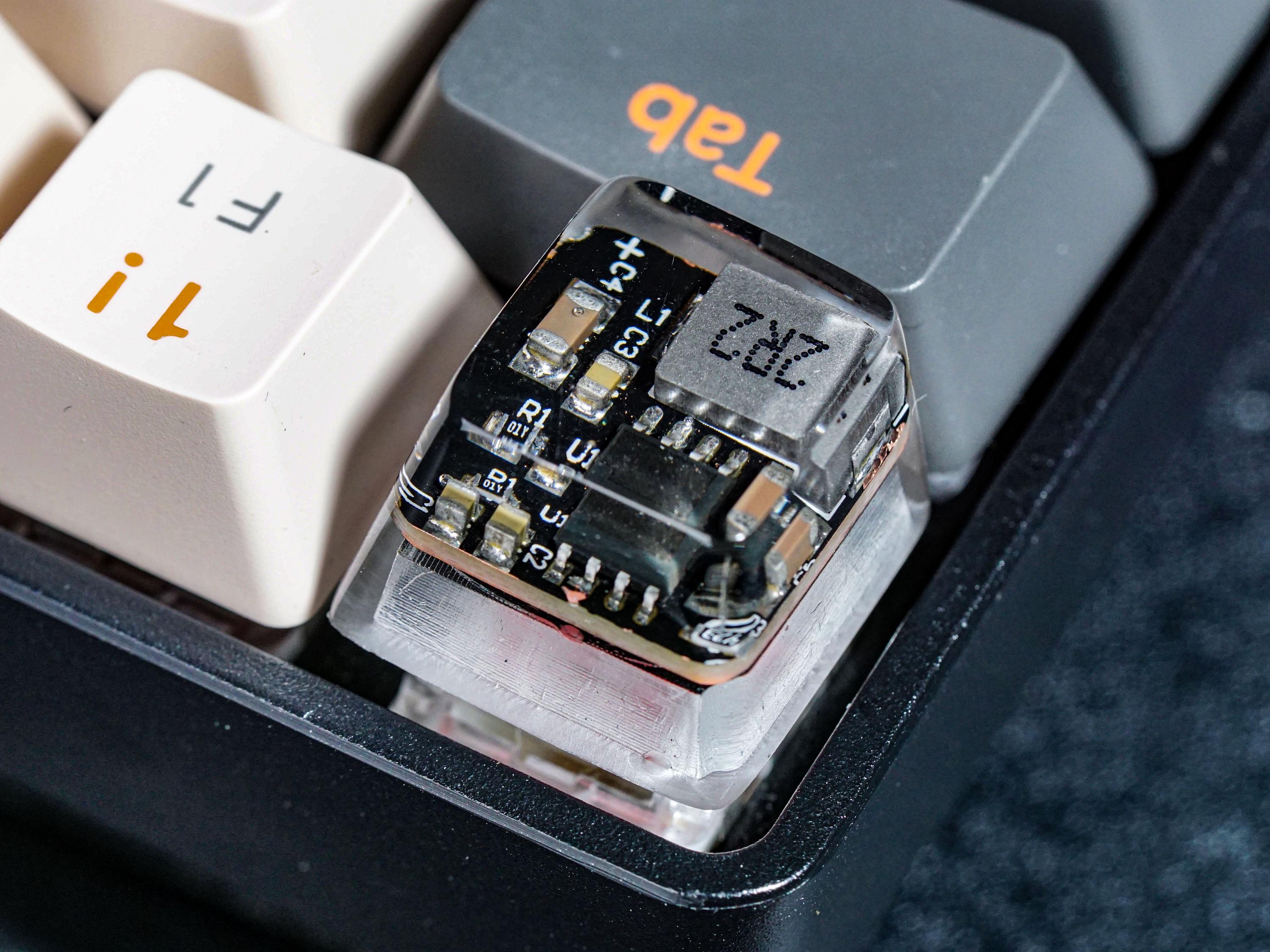Circuit Board Resin Artisan Keycap Set, Transparent Keycap for Cherry ...