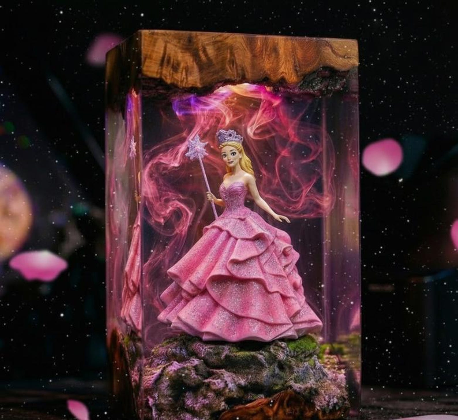 Wicked Glinda Resin Lamp, Wicked for Good Glinda Figure, Elphaba, Home ...