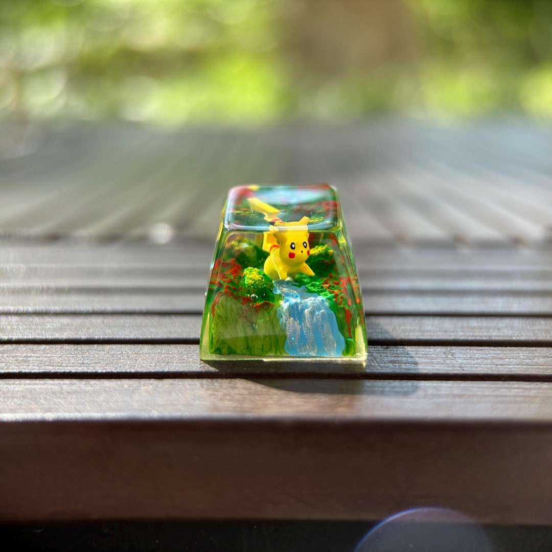 Custom Pikachu Keycaps, Keycaps Anime Cute, Pokemon Keycaps Set ...