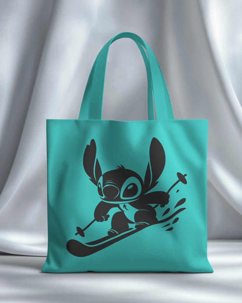 Stitch Skiing SVG PNG: Silhouette Clipart (digital Download) - Etsy