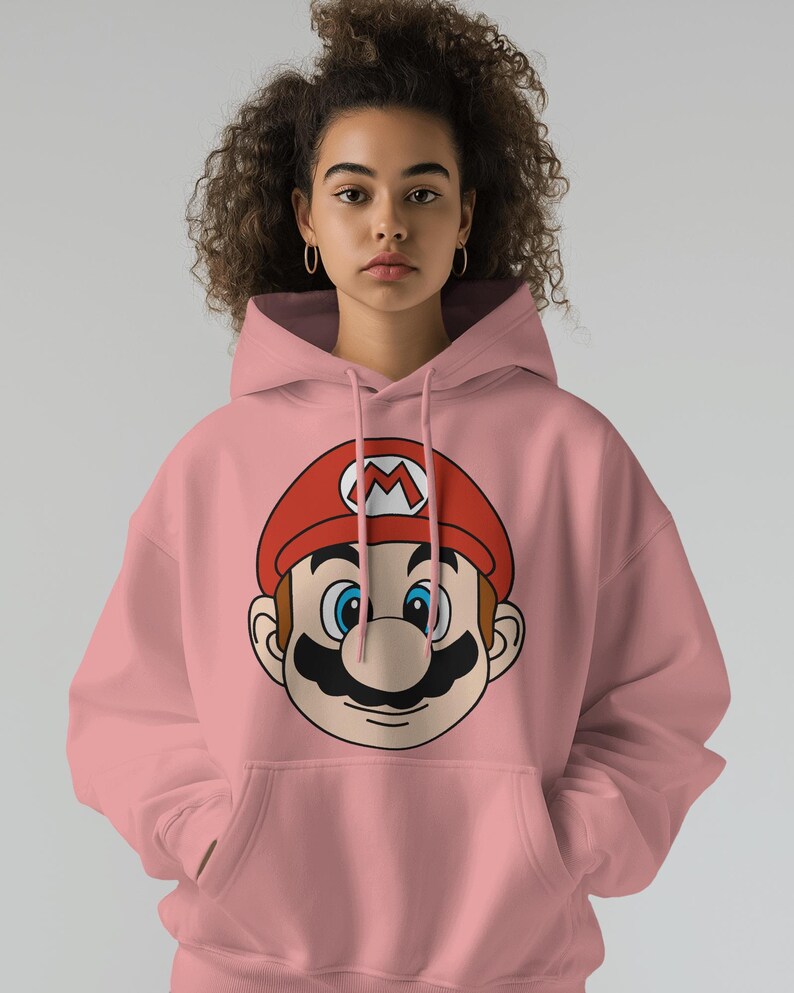 Mario Head SVG PNG: Colorful Outline Clipart (digital Download) - Etsy