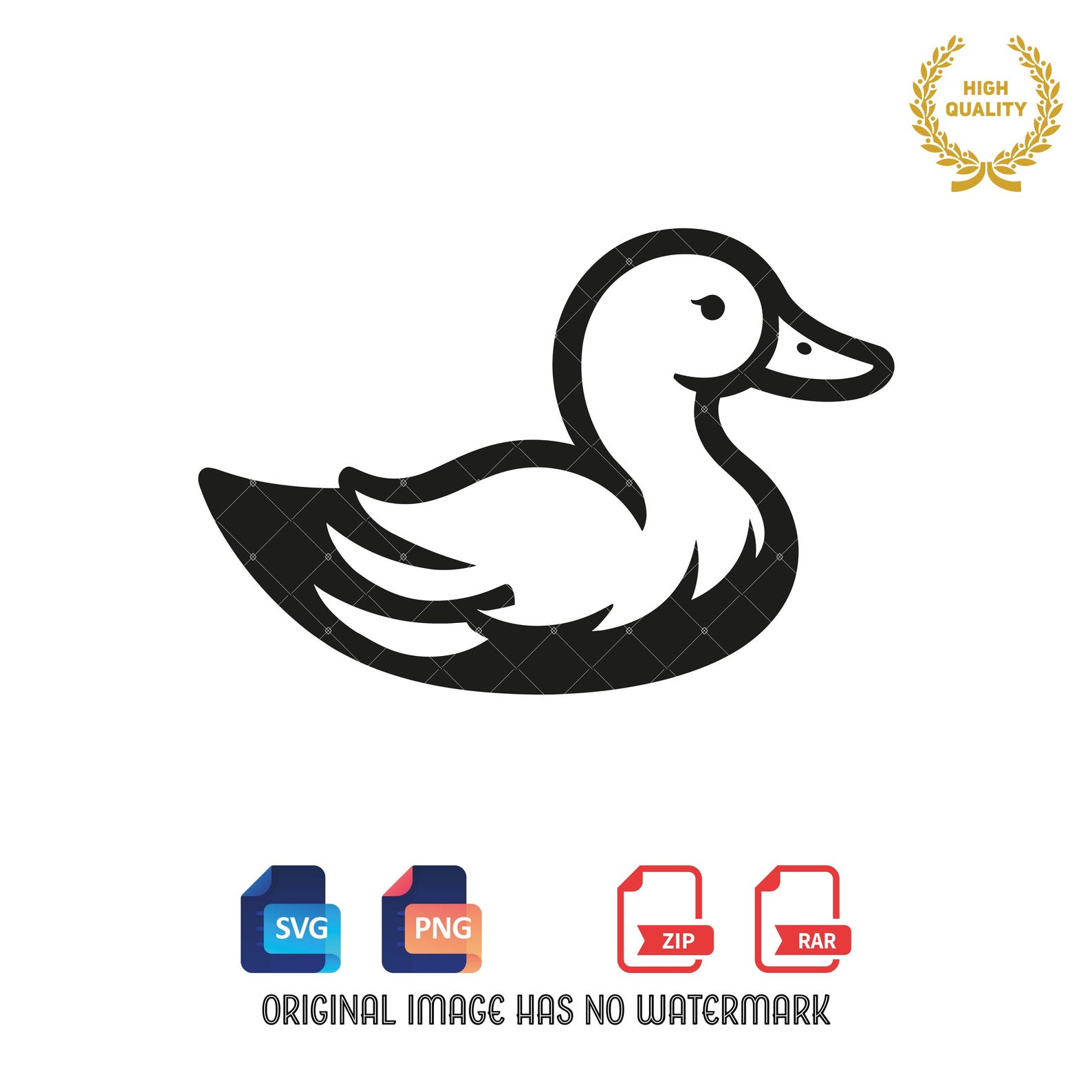 Duck Svg and Png, Duck Clipart, Cute Duck Svg, Svg and Png Files ...