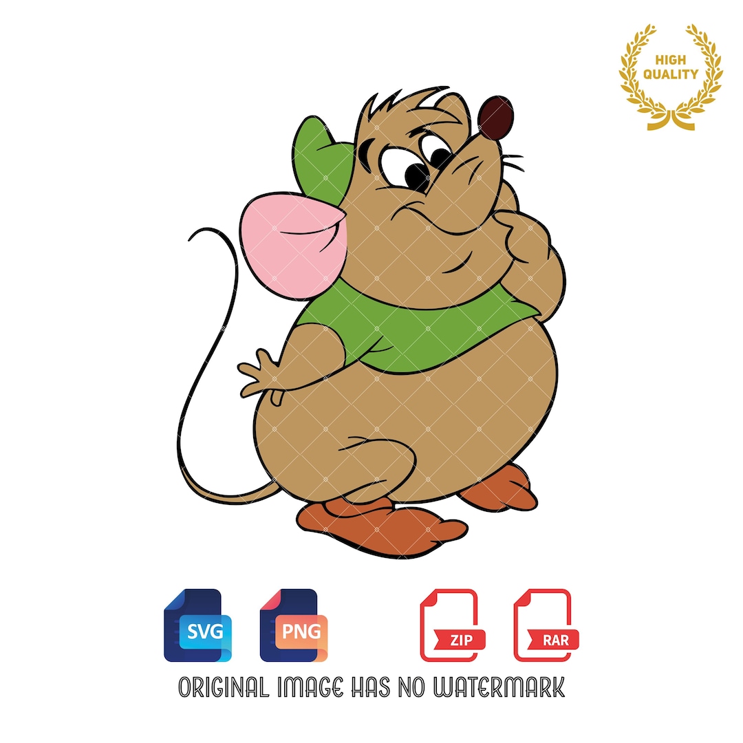 Cinderella Gus Mouse Svg, Gus Clipart, Gus Gus Mouse Png, Svg and Png ...
