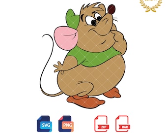 Gus Mouse Clipart Bundle: Cinderella Friend Svg Png Jpg Eps (digital ...