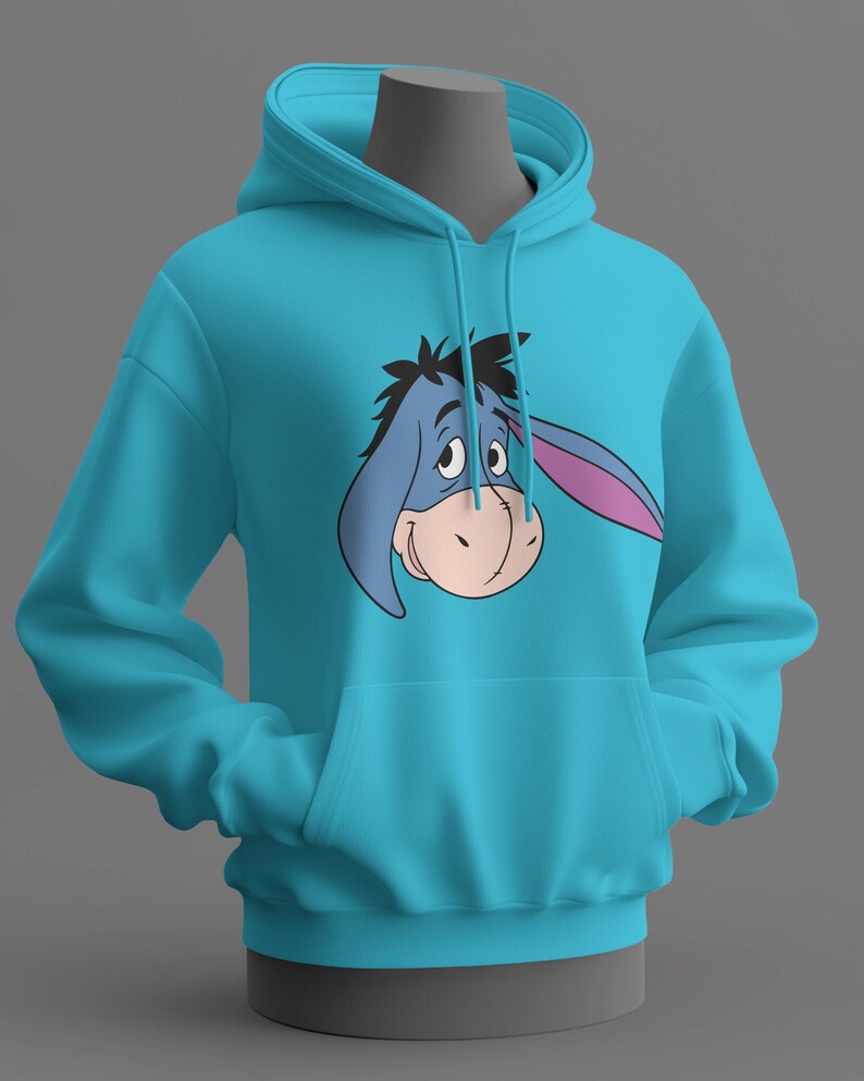 Eeyore Svg and Png, Eeyore Head Svg, Eeyore Clipart, Cute Donkey Svg ...