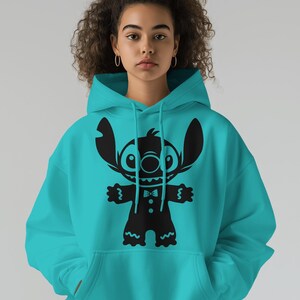 Gingerbread Stitch Svg, Christmas Svg, Stitch Silhouette, Gingerbread ...